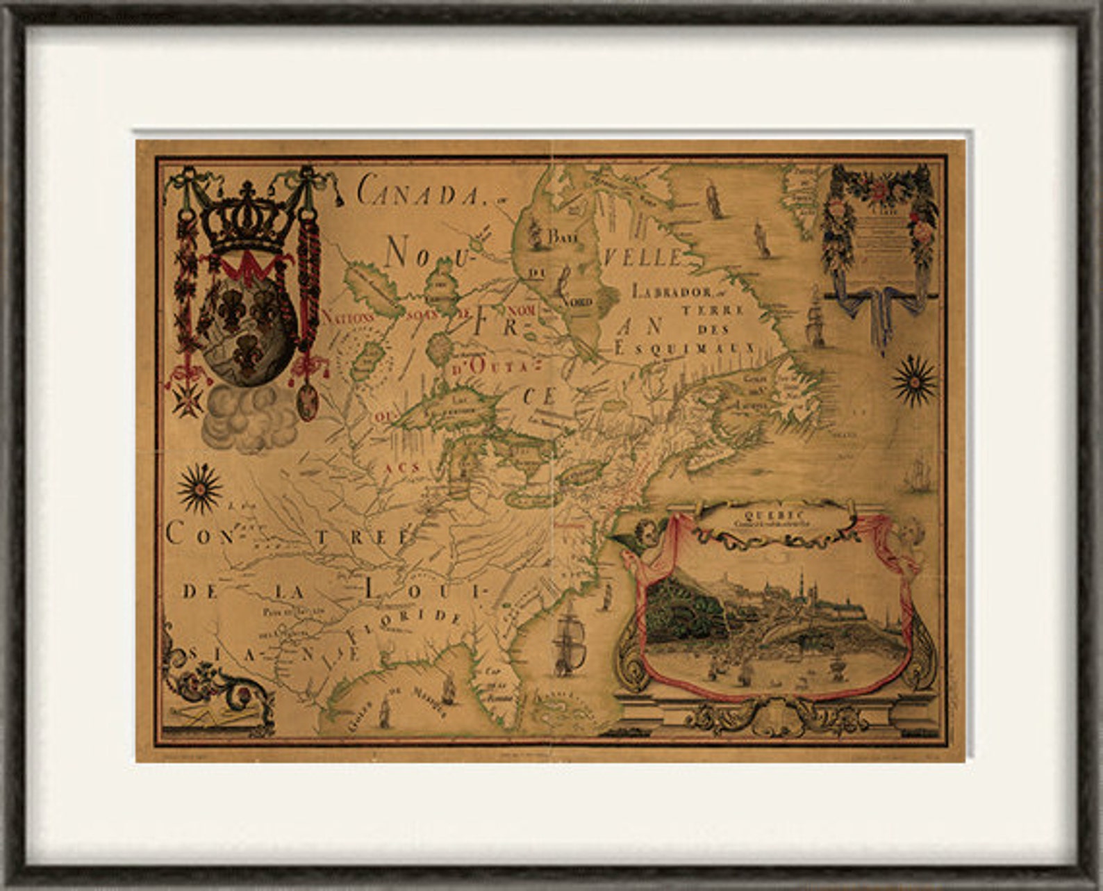 Canada Map Print Map Vintage Old Maps Antique Map Poster Map - Etsy