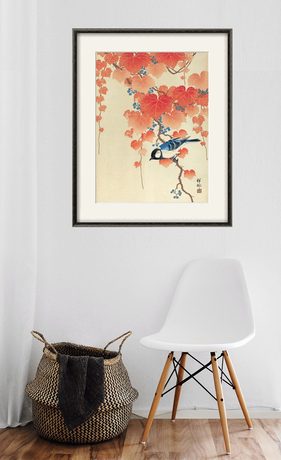 Japanese Bird Art Print Japanese Art Print Poster Bird Decor - Etsy ...