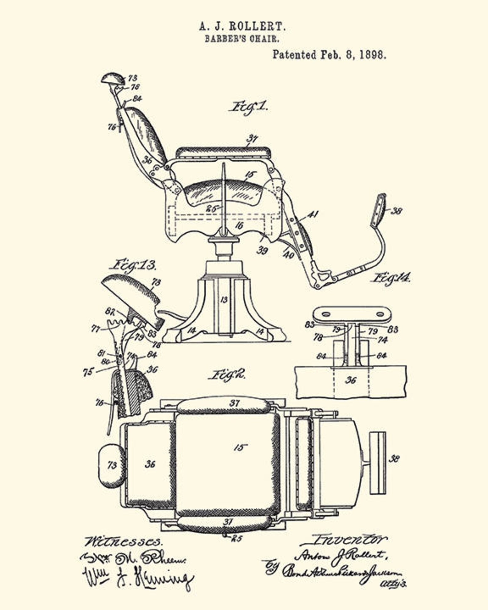 Shaving Art Patent Art Print Hair Stylist Gift Patent Poster - Etsy