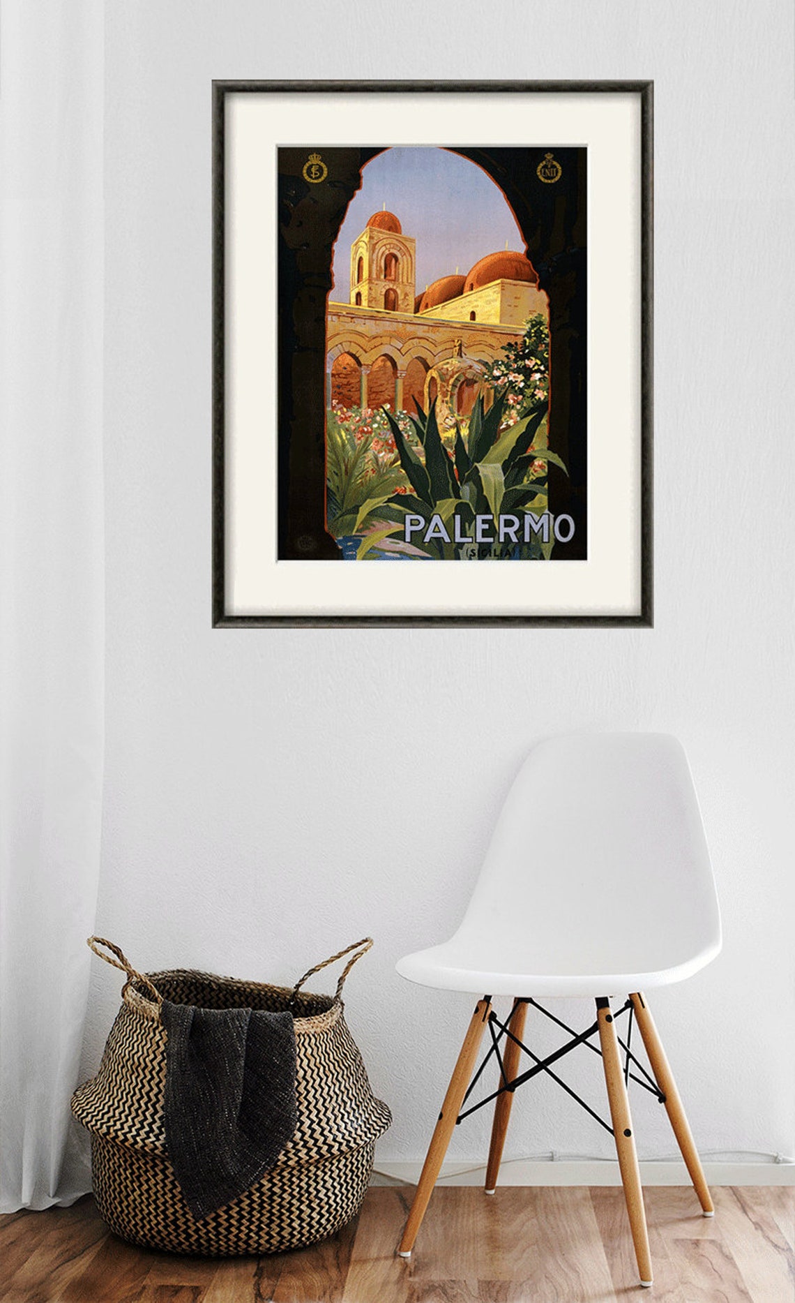 Palermo Art Italy Print Retro Art Print Travel Print Travel - Etsy