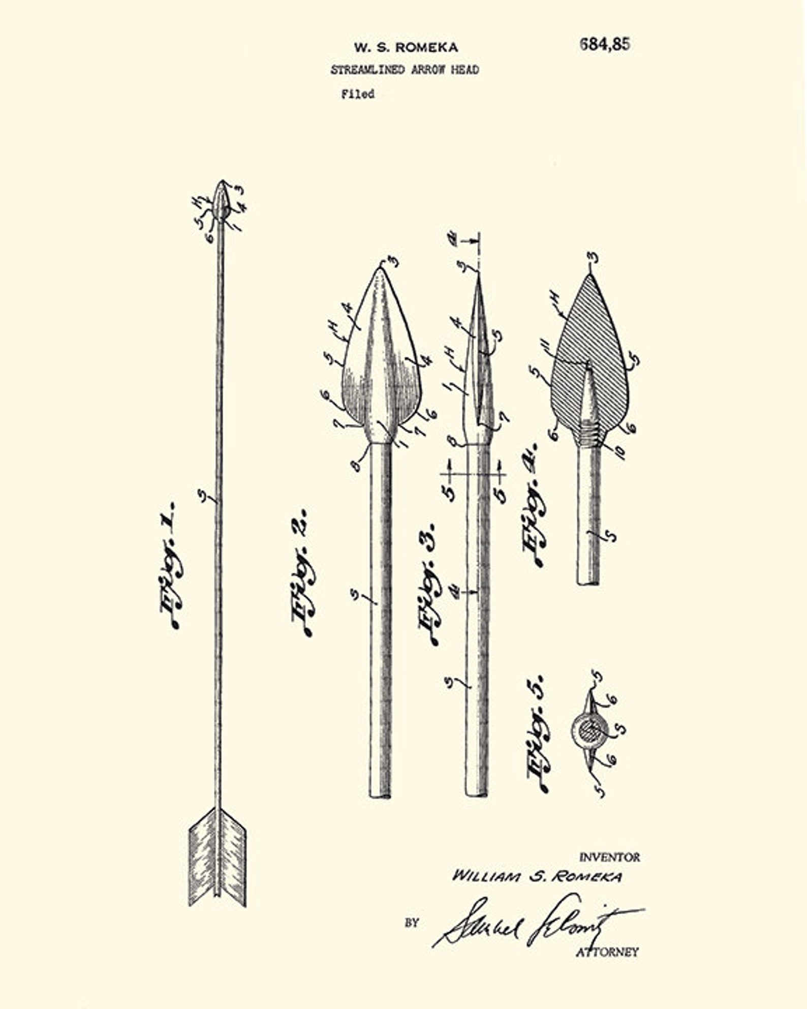 Archer Art Patent Print Bow and Arrow Art Print Patent Poster - Etsy