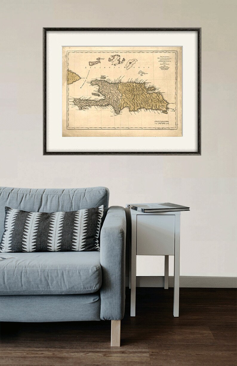 Hispaniola Haiti Map Vintage Old Maps Antique Map Poster Map | Etsy Canada