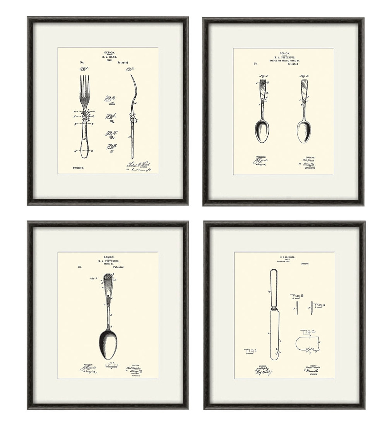 Silverware Art Patent Print Cutlery Art Print Patent Poster - Etsy