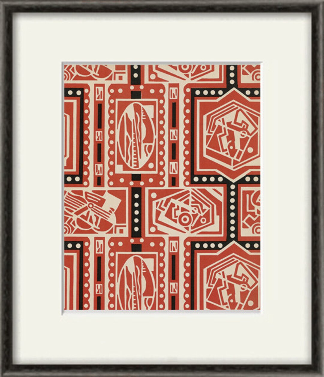 Art Deco Pattern Art Print Poster Geometric Art Print Graphic - Etsy