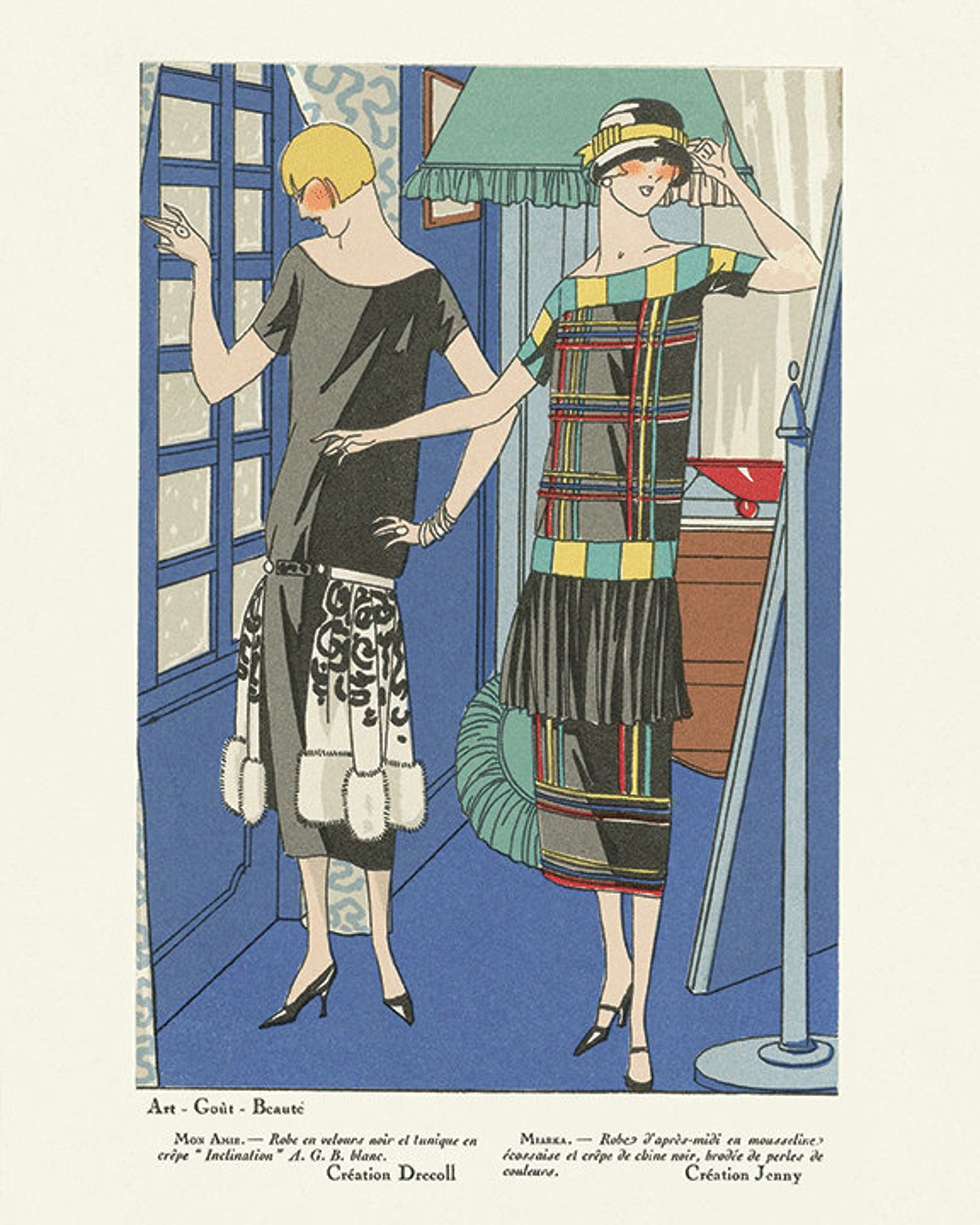 Art Deco Wall Art Deco Print Fashion Prints French Art Deco | Etsy