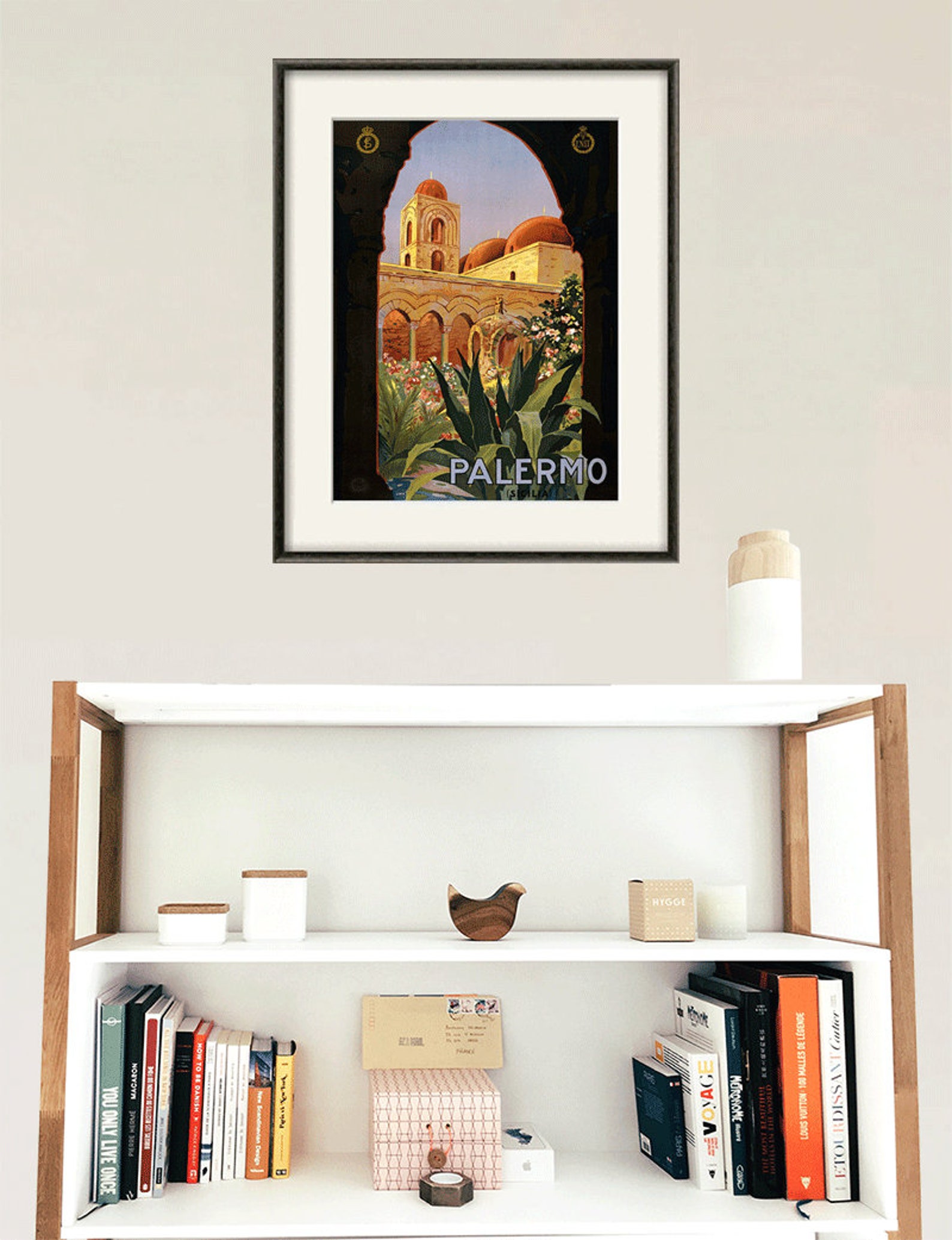 Palermo Art Italy Print Retro Art Print Travel Print Travel - Etsy