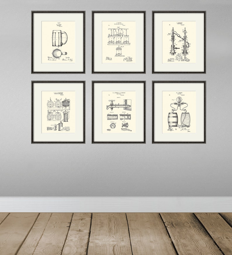 Beer Brewing Patent Print Beer Art Print Beer Decor Bar Decor - Etsy