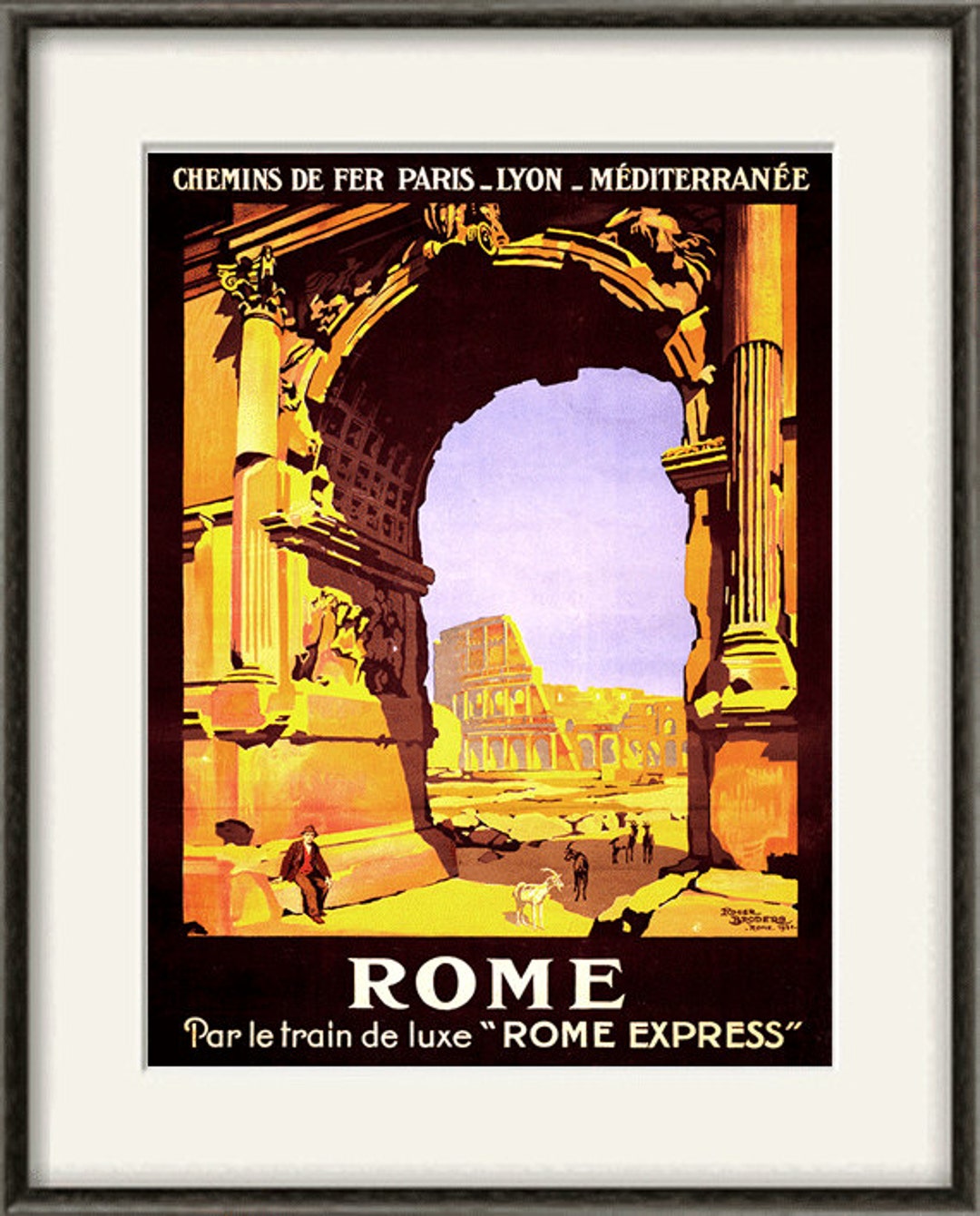 Rome Art Italy Print Antique Wall Travel Print Travel Art Print Wall ...