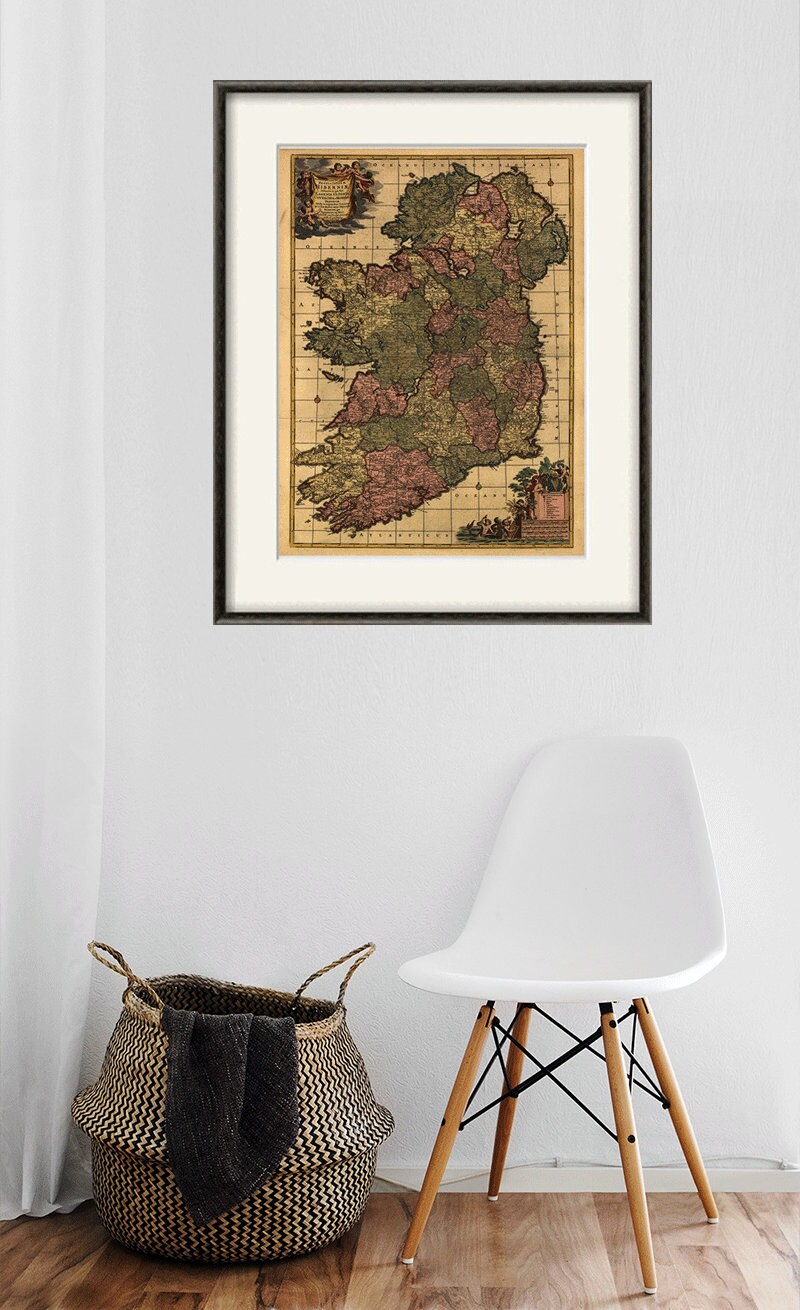 Ireland Map Print Map Vintage Old Maps Antique Map Poster Map - Etsy Canada