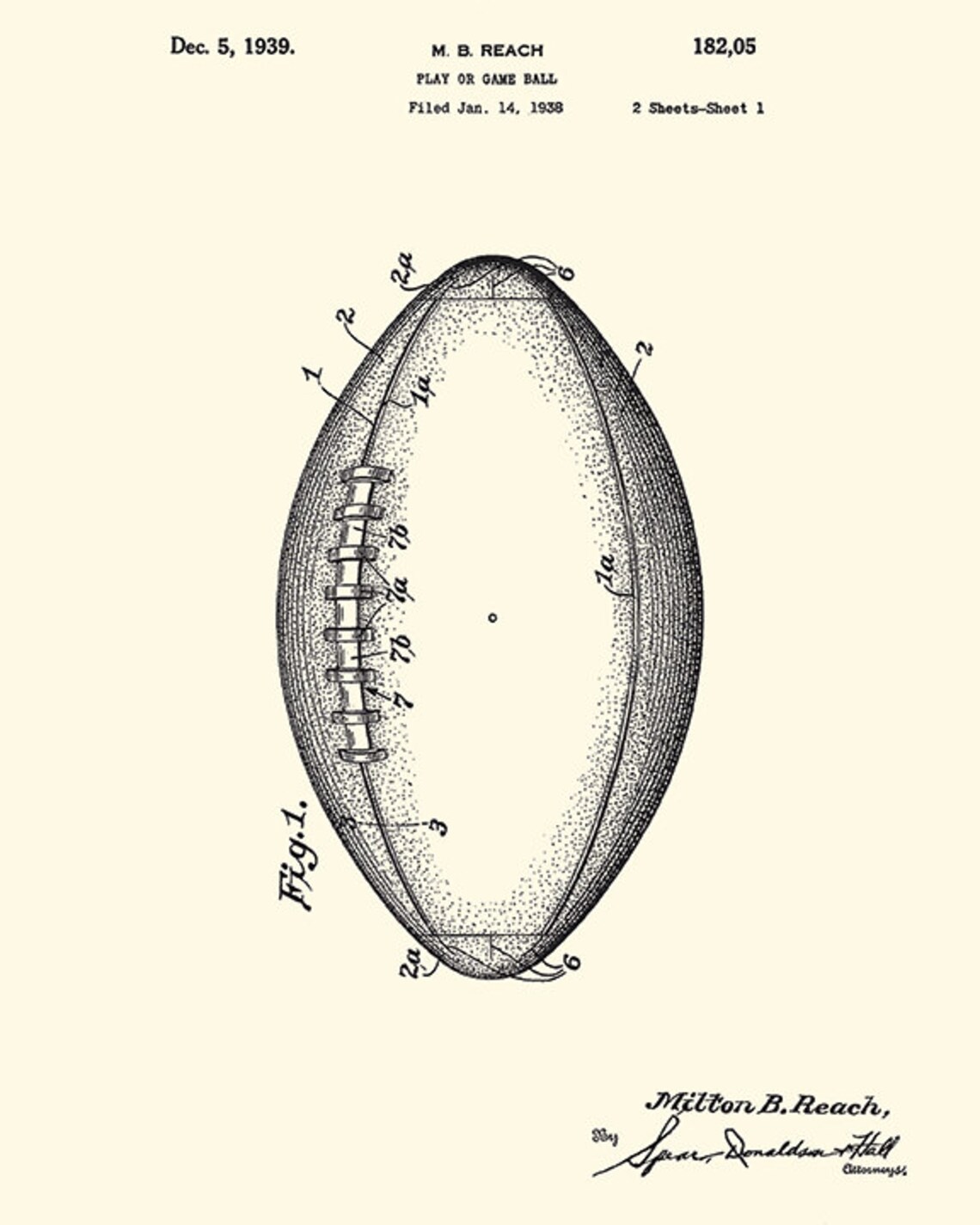 Football Patent Football Art Print Patent Art Print Patent - Etsy