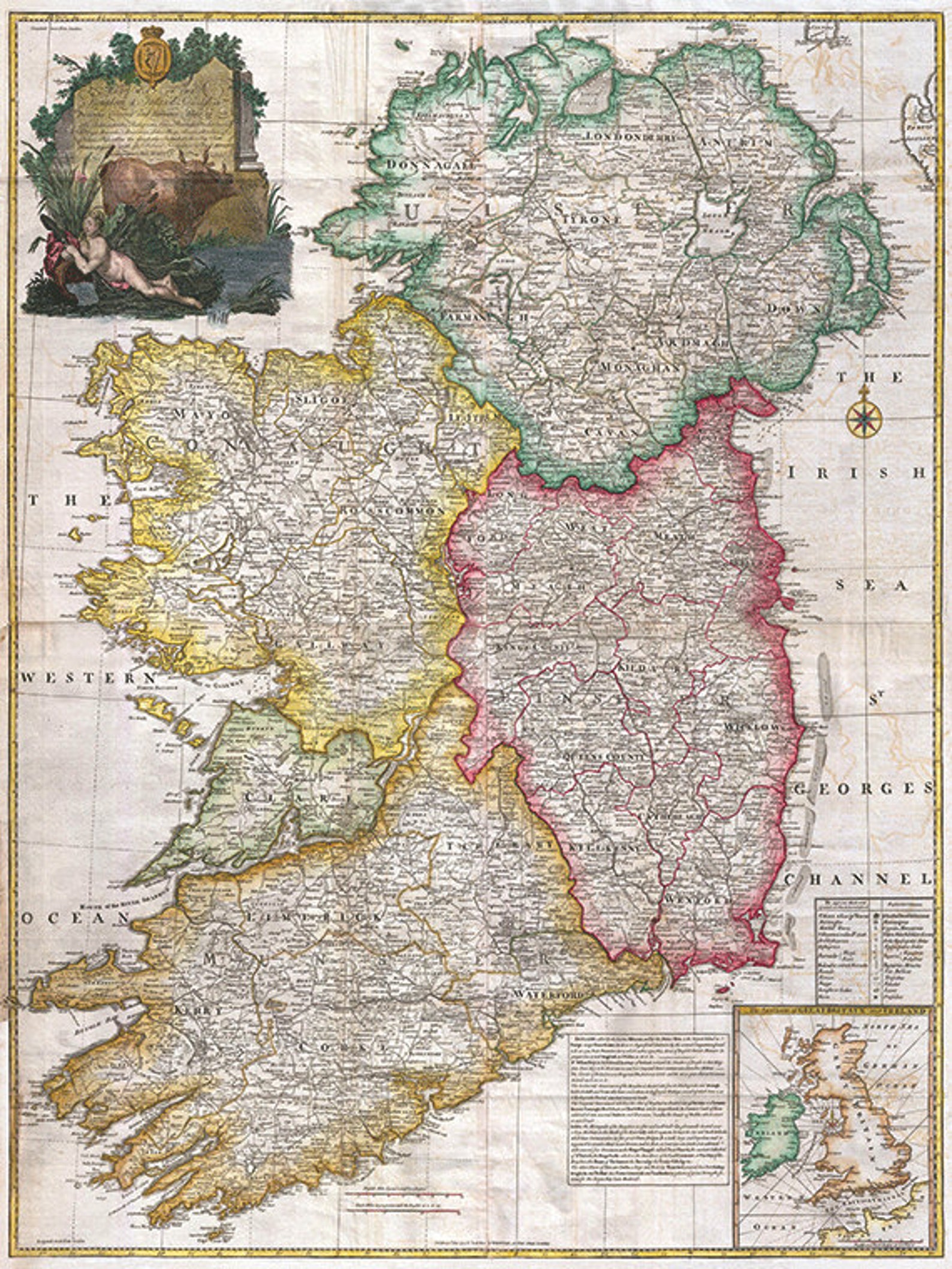 Ireland Map Print Map Vintage Old Maps Antique Map Poster Map - Etsy