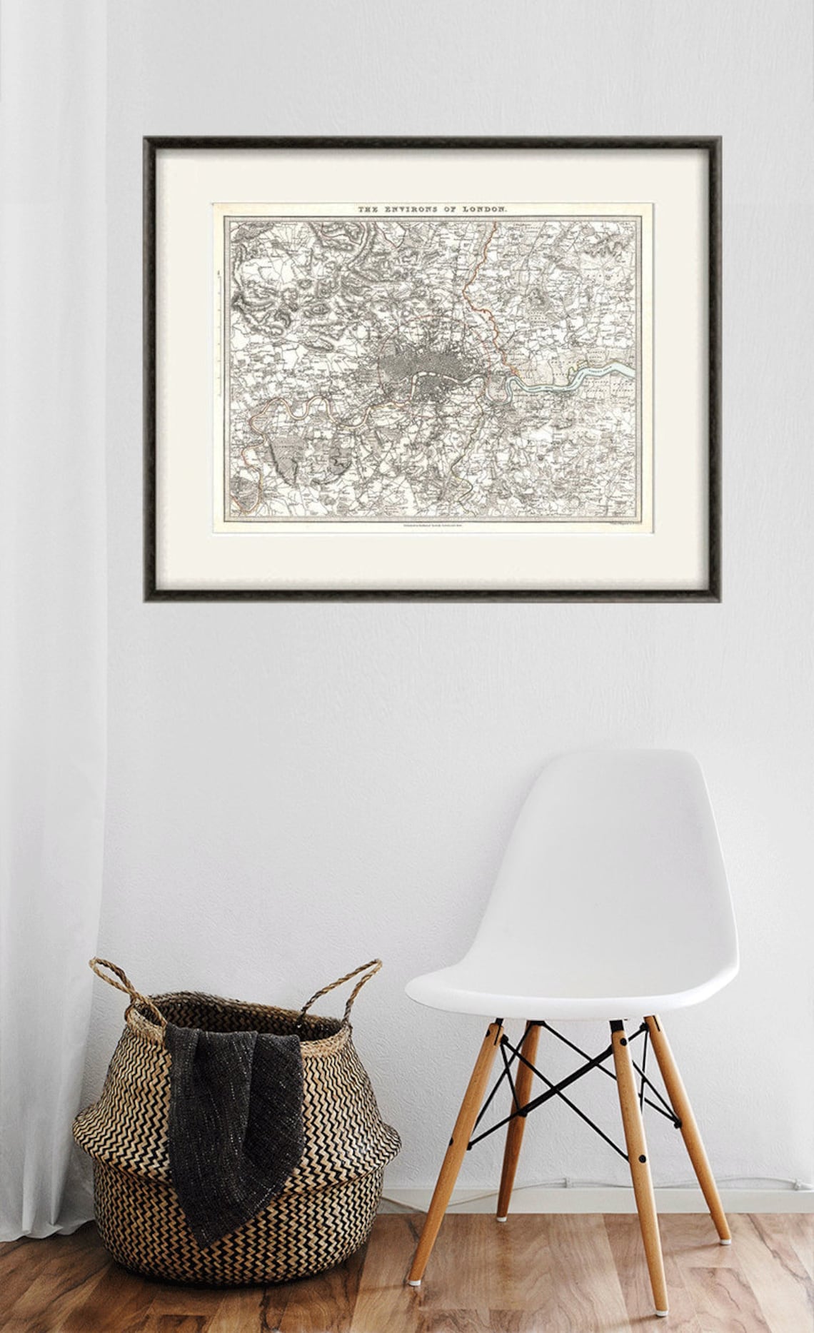 Antique London Map Print Map Vintage Old Maps Antique Prints | Etsy