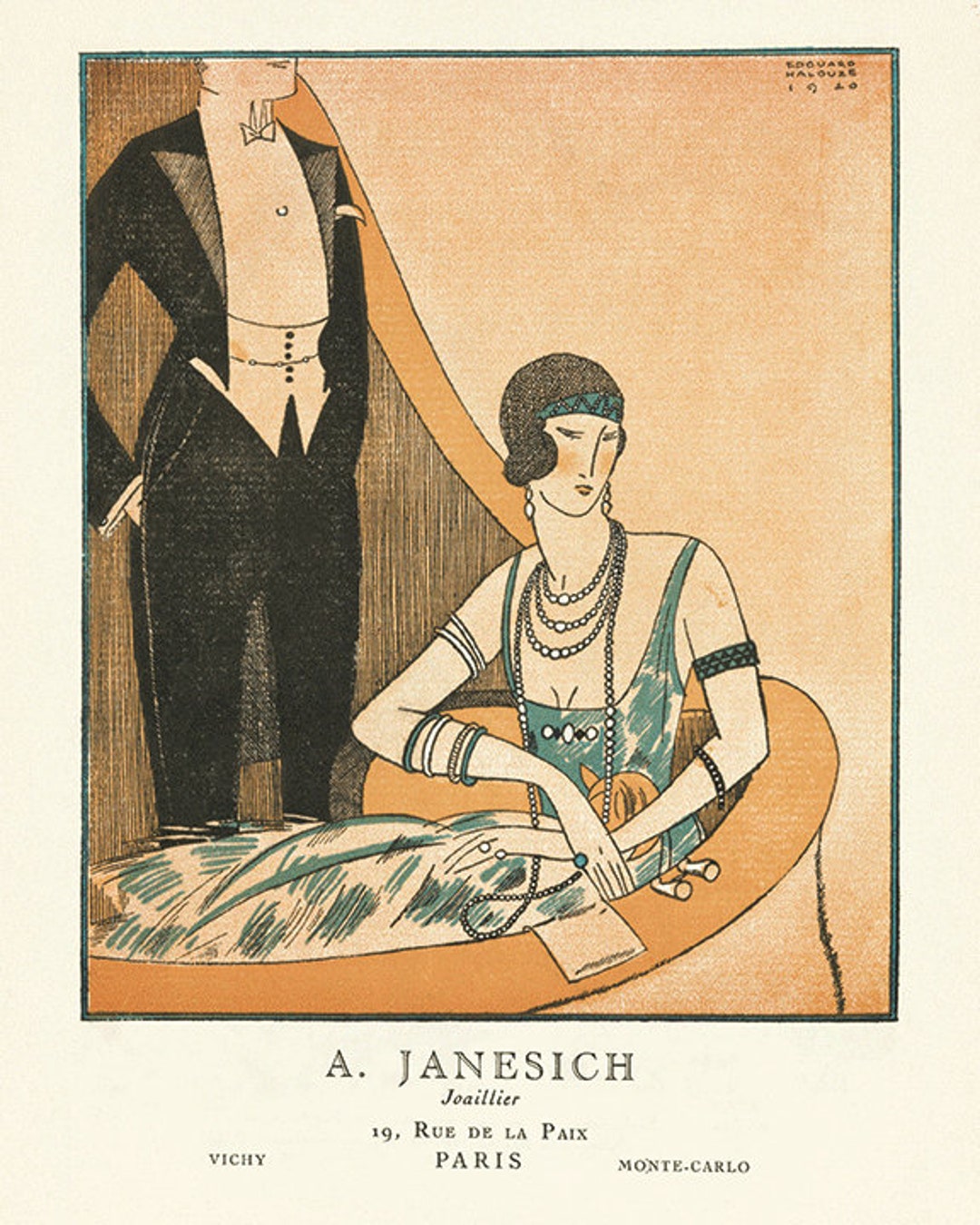 French Advertising Vintage Ad Poster Art Deco Art Print French Wall Art ...