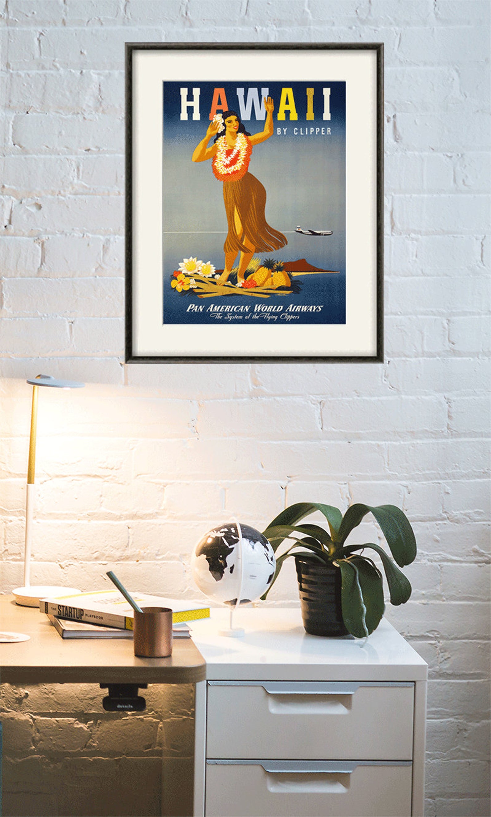 Hawaii art print travel print travel art print Wall poster art | Etsy