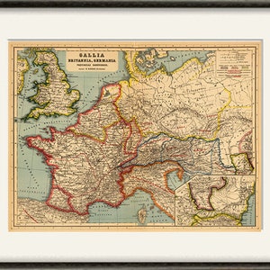 France Map Print Map Vintage Old Maps Antique Prints Poster Map Wall ...