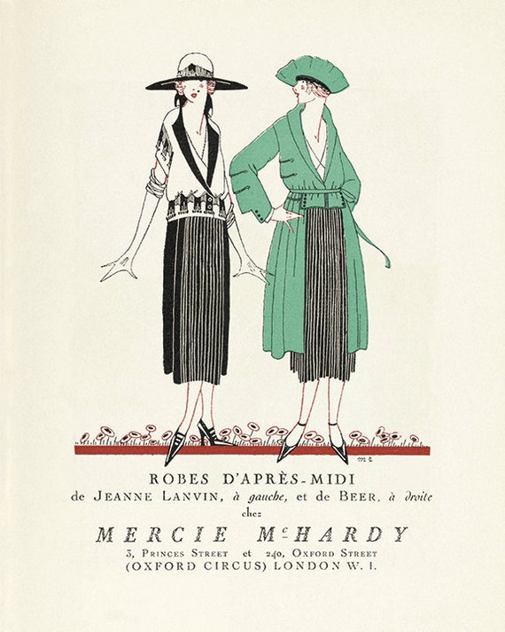 Art Deco Wall Art Deco Print Fashion Prints French Art Deco | Etsy