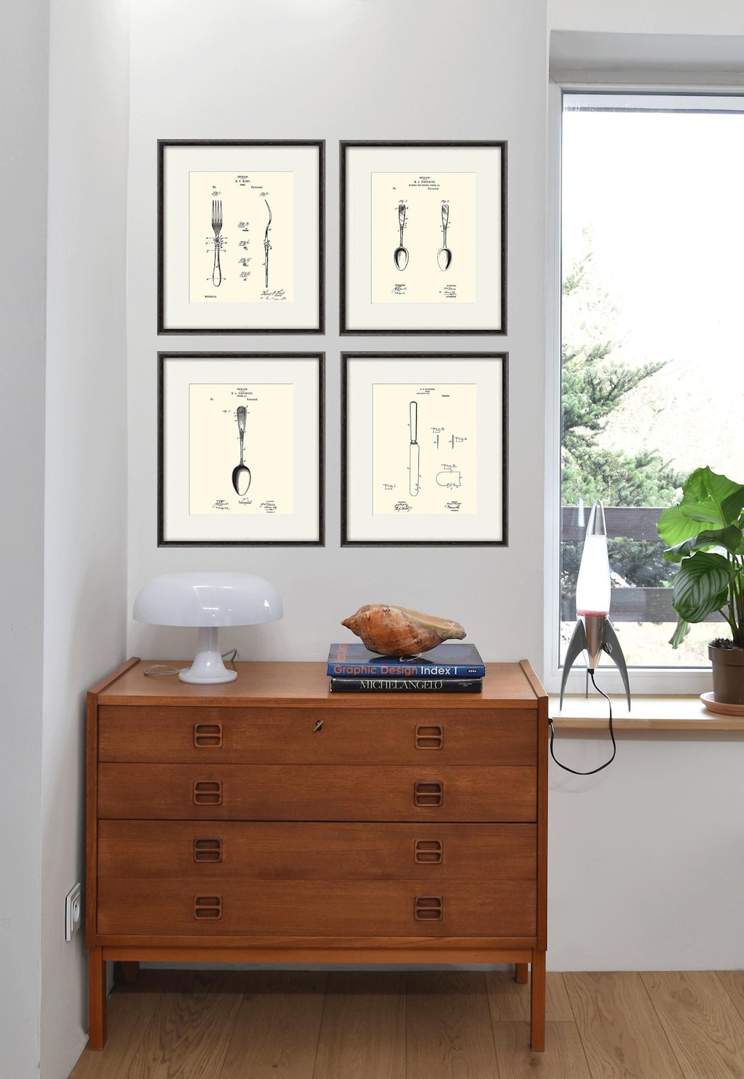 Silverware Art Patent Print Cutlery Art Print Patent Poster Kitchen ...