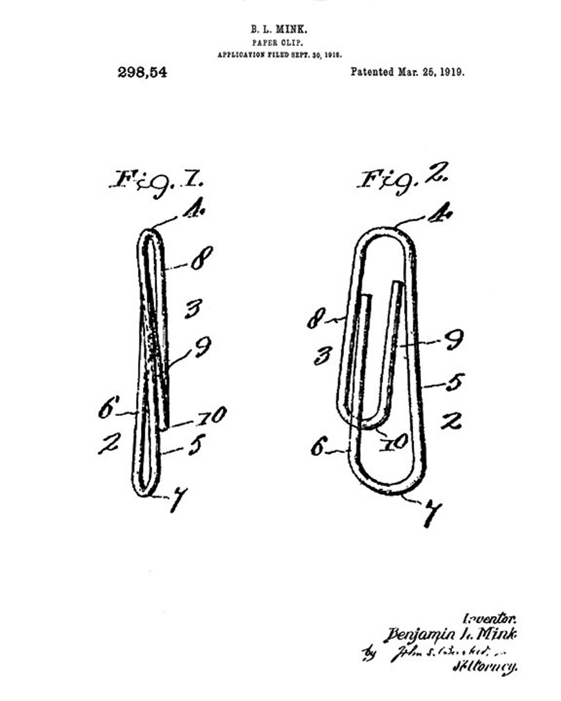 Paper Clip Art Patent Art Print Secretary Gift Paper Clip - Etsy
