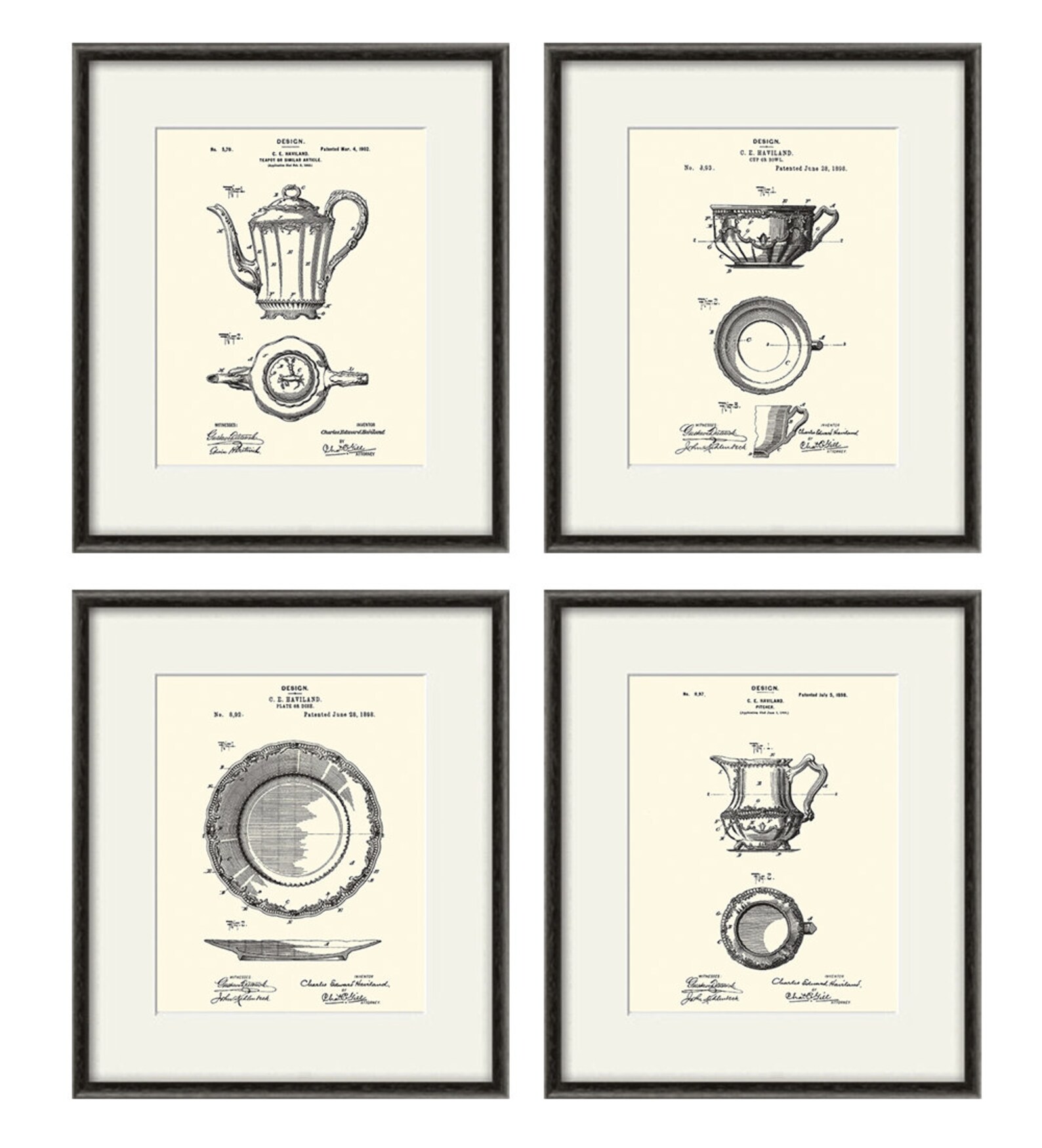 Tea Art Print Tea Art Patent Art Print Dining Room Art Print - Etsy