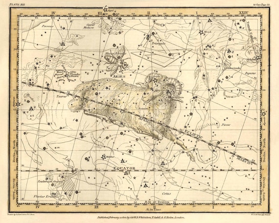 Aries Constellation Map