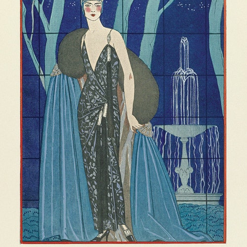 Art Deco Wall Art Deco Print Fashion Prints French Art Deco - Etsy