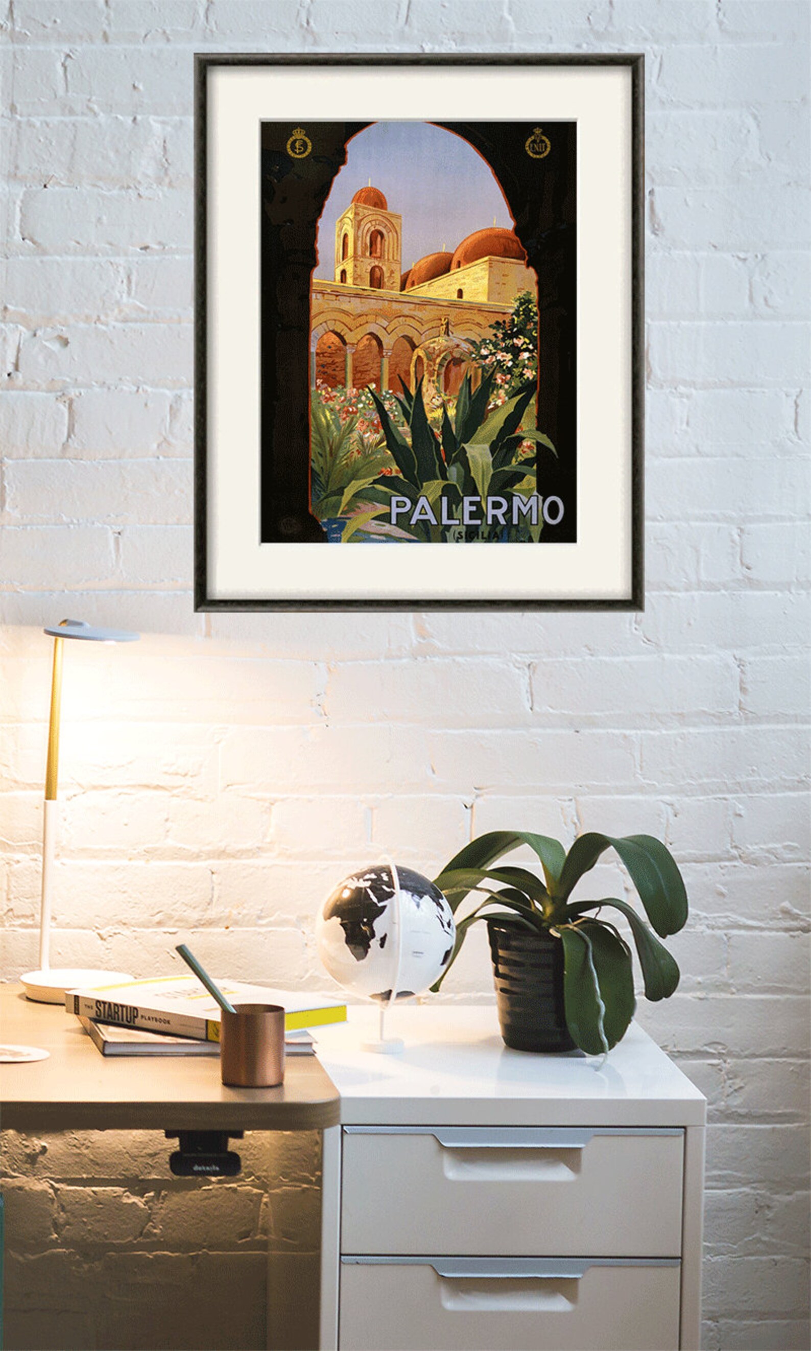 Palermo Art Italy Print Retro Art Print Travel Print Travel - Etsy