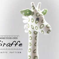 PDF Giraffe Toy Sewing Pattern- Stuffed Animal Gift- Printable 24-39 ...