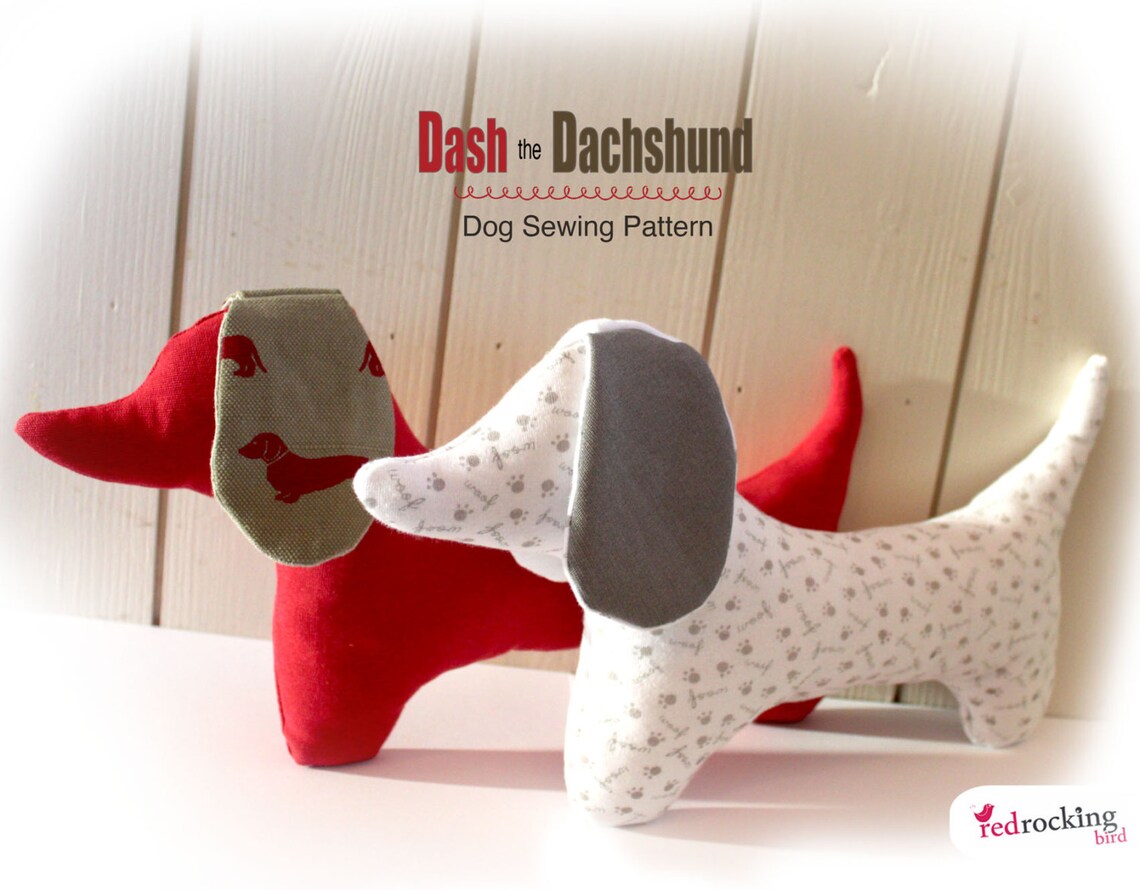 Dachshund Dog Sewing PATTERN Sausage Dog - Etsy