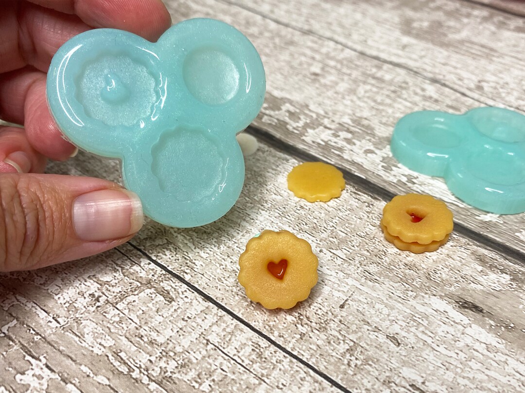 Silicone Mold Jammie Dodger Cookies - for Resin Casting Moulds - Etsy