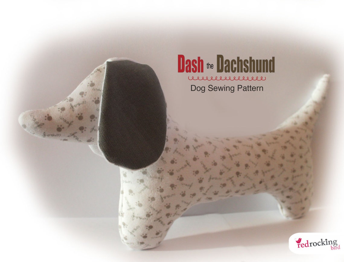 Dachshund Dog Sewing PATTERN Sausage Dog - Etsy Canada