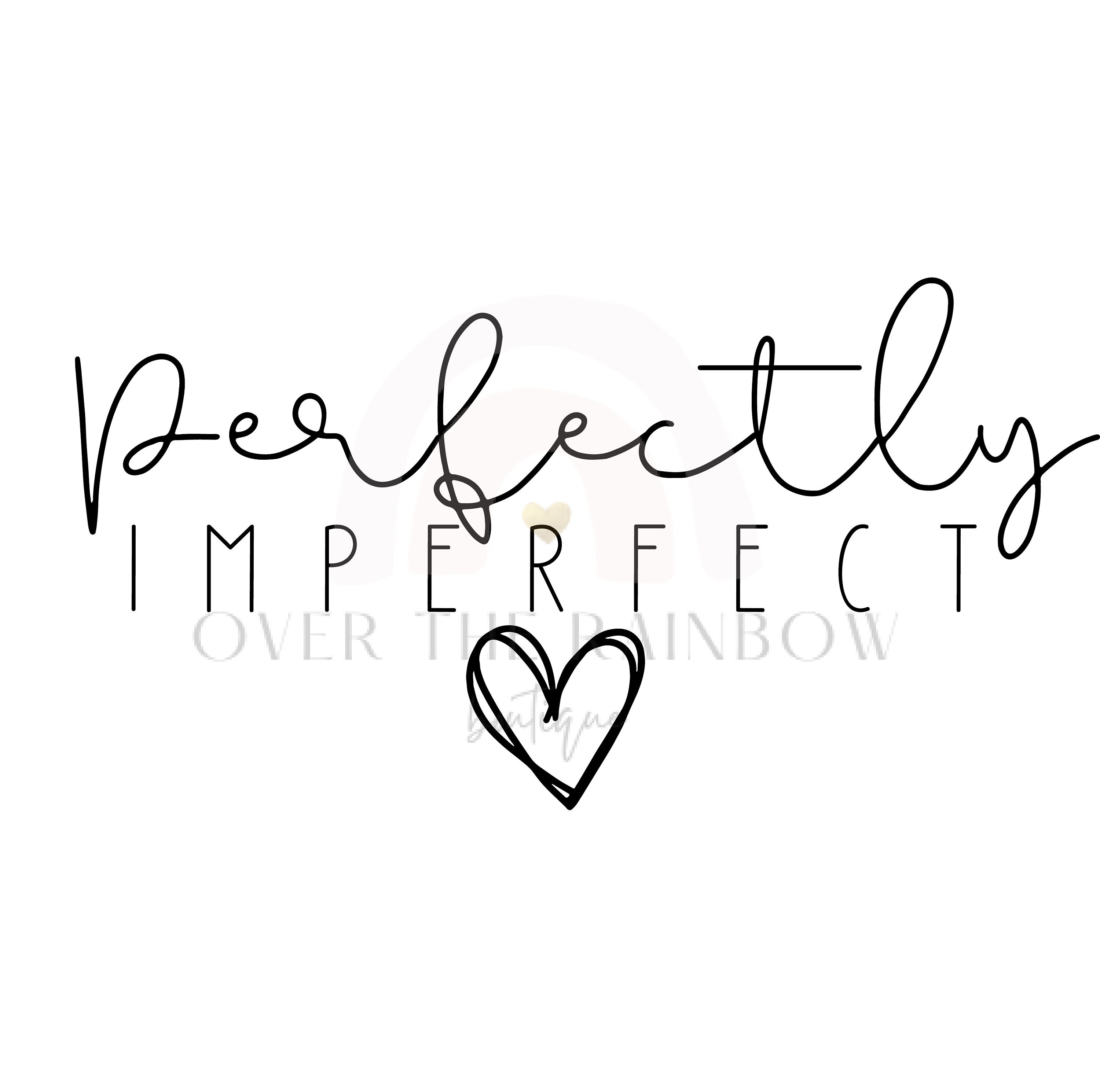 Perfectly Imperfect .svg - Etsy