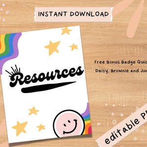 Girl Scout Troop Leader Starter Kit Binder All Levels Cute Retro With ...