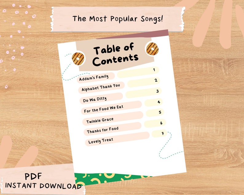 Gratitude for Our Food! Girl Scout Camp Mealtime Grace Song Book ...