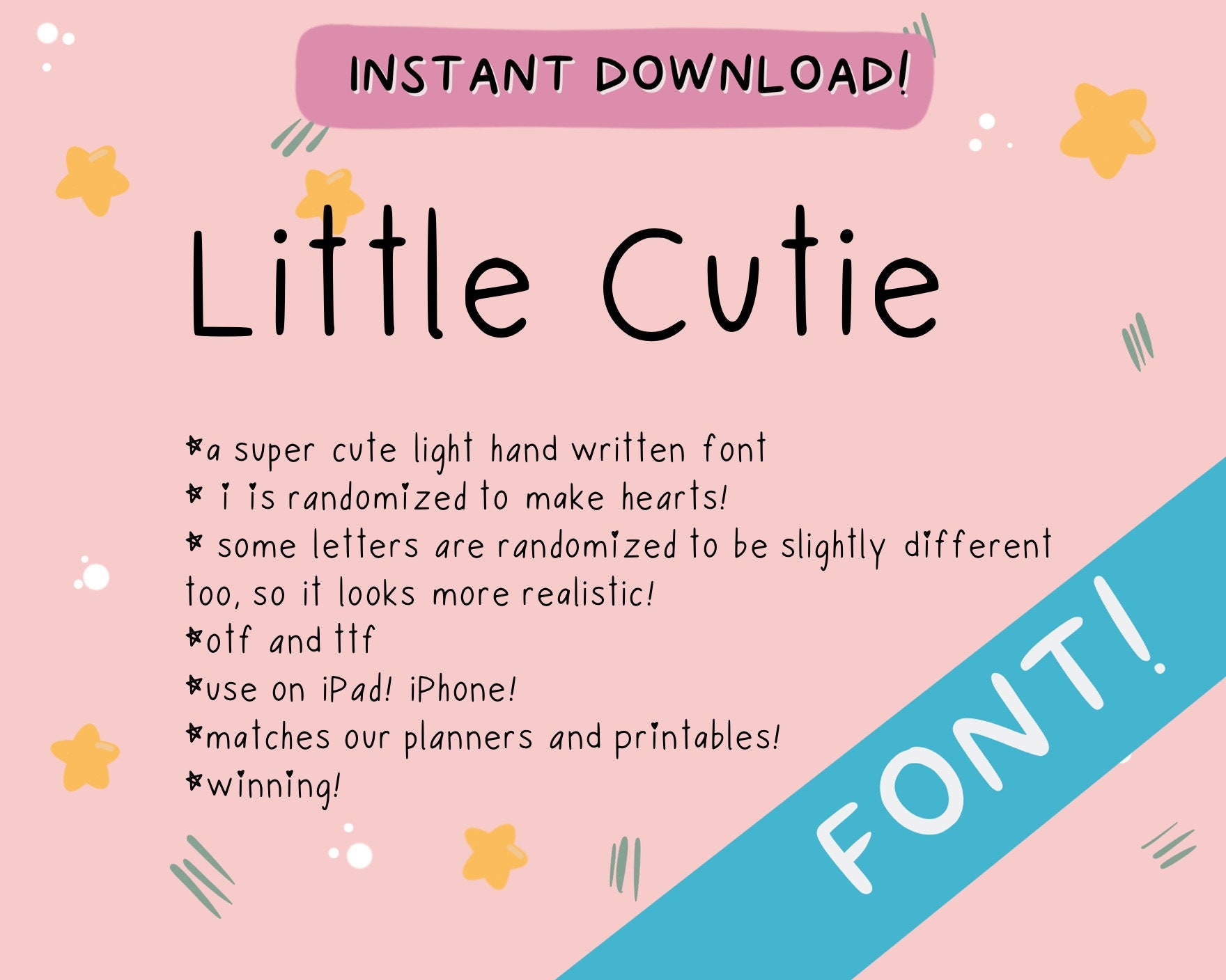 Cute Print Handwriting