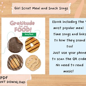 Gratitude for Our Food! Girl Scout Camp Mealtime Grace Song Book ...