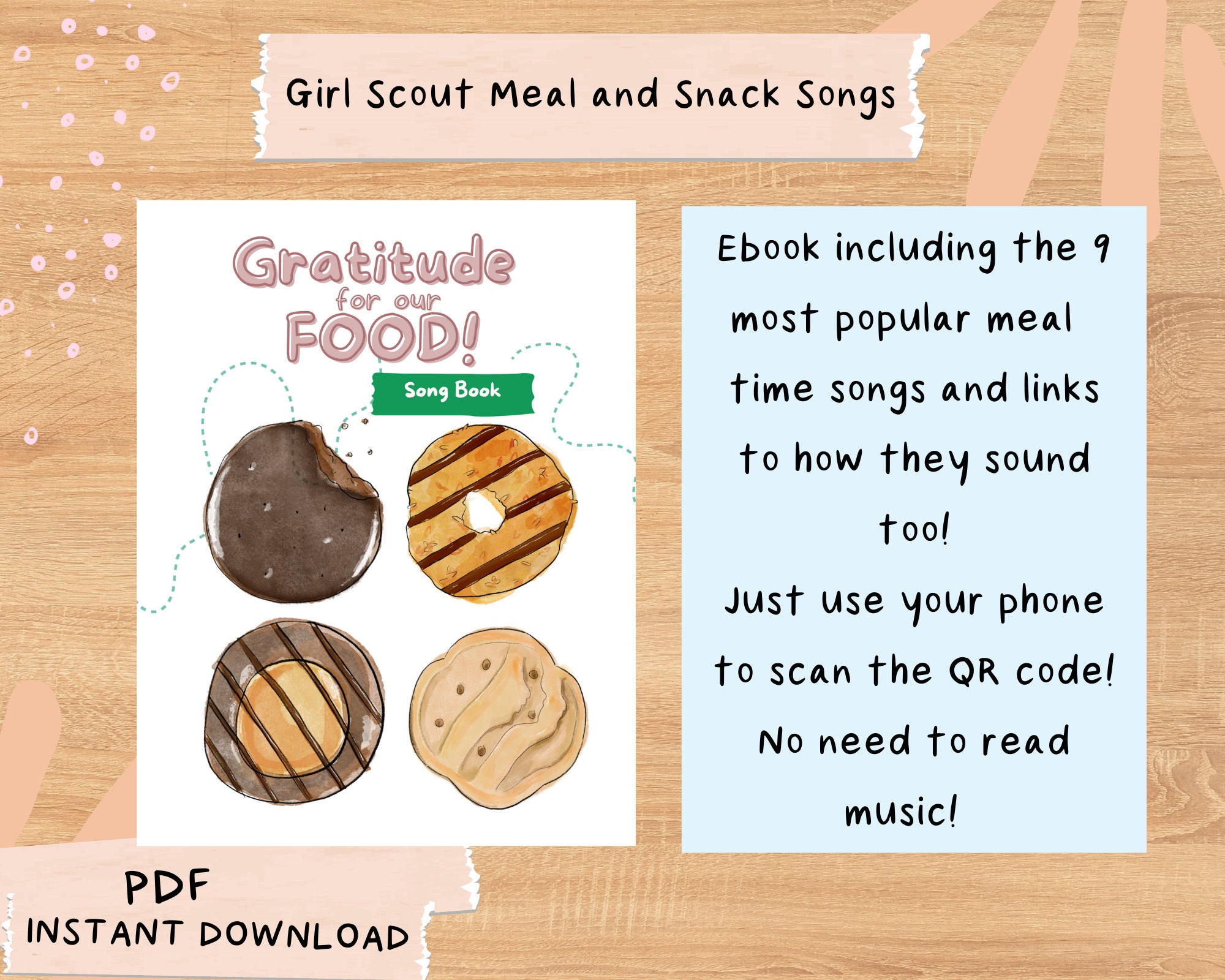 Gratitude for Our Food! Girl Scout Camp Mealtime Grace Song Book ...