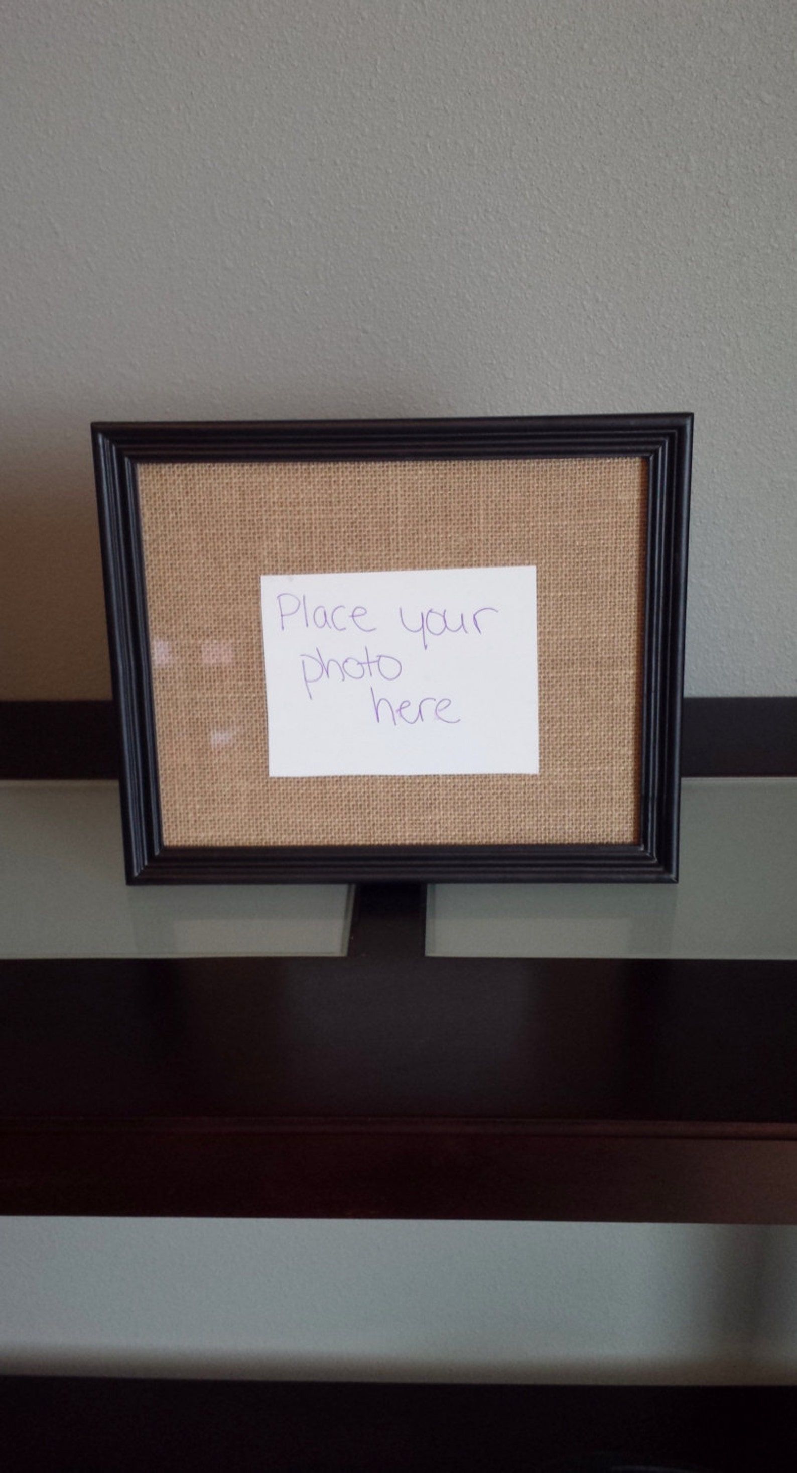 Picture Frame With Burlap Mat Chevron or Plain quantity 2 - Etsy