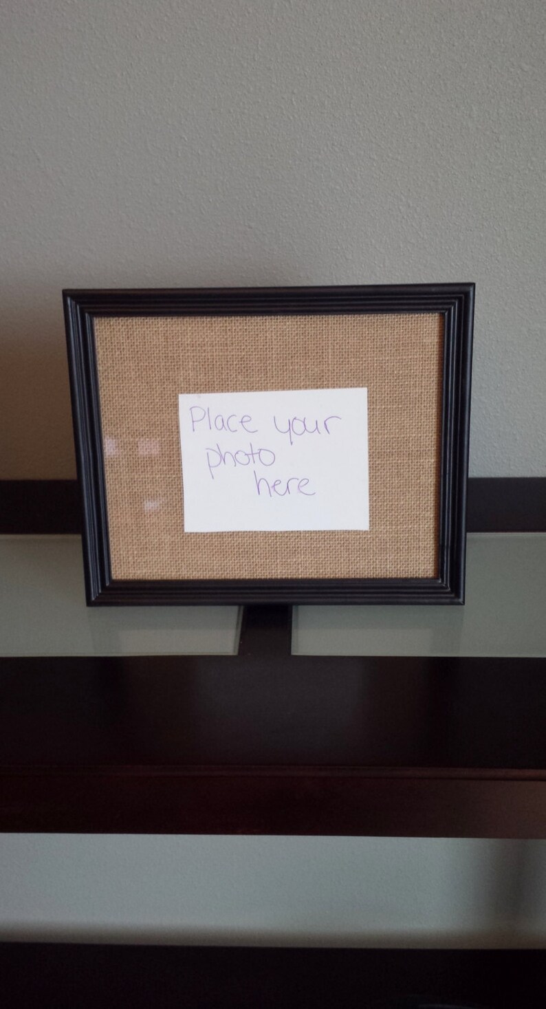 Picture Frame With Burlap Mat Chevron or Plain quantity 2 - Etsy