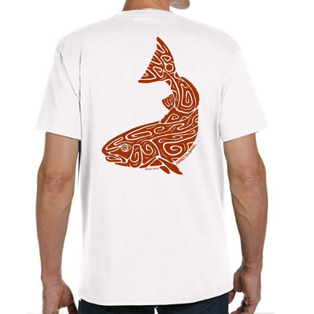 Red Drum, Spot Tail Bass Design Hand Screen Printed Men's and Ladies ...