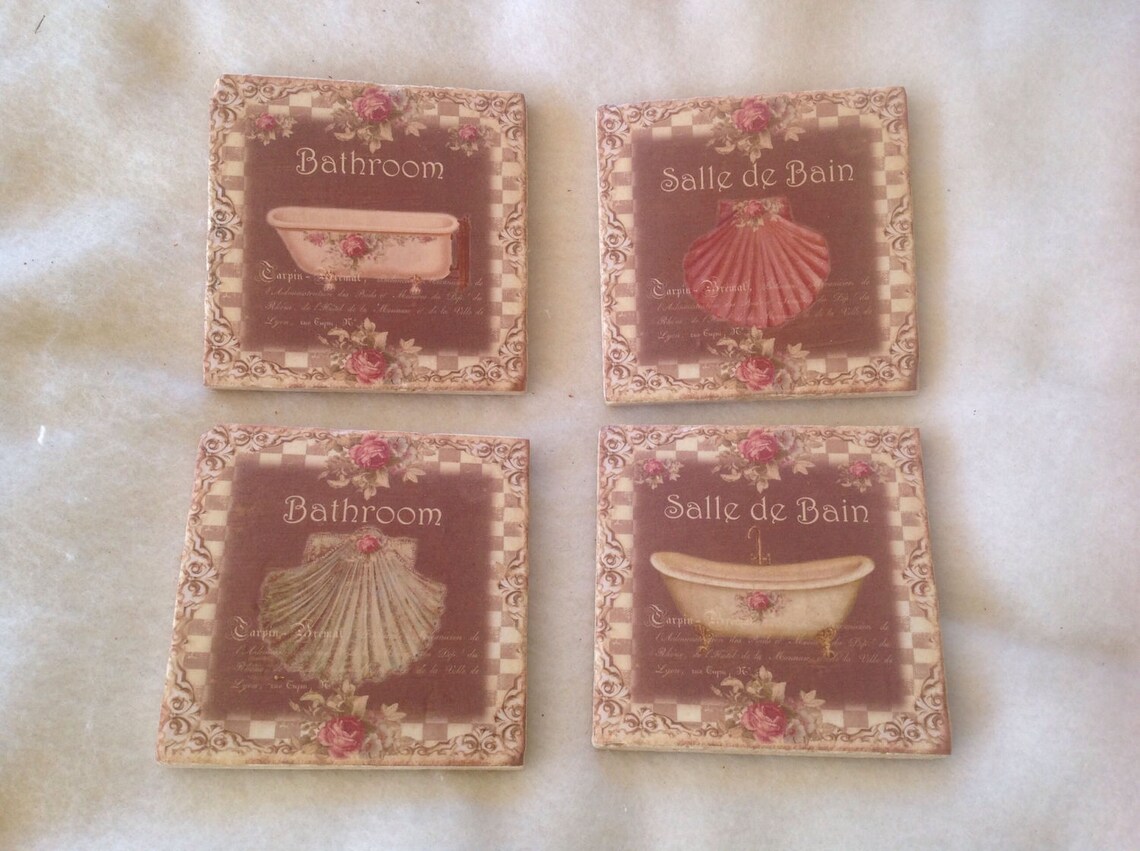 Natural Stone Shabby Chic Claw Foot Tub Coasters Beverage - Etsy