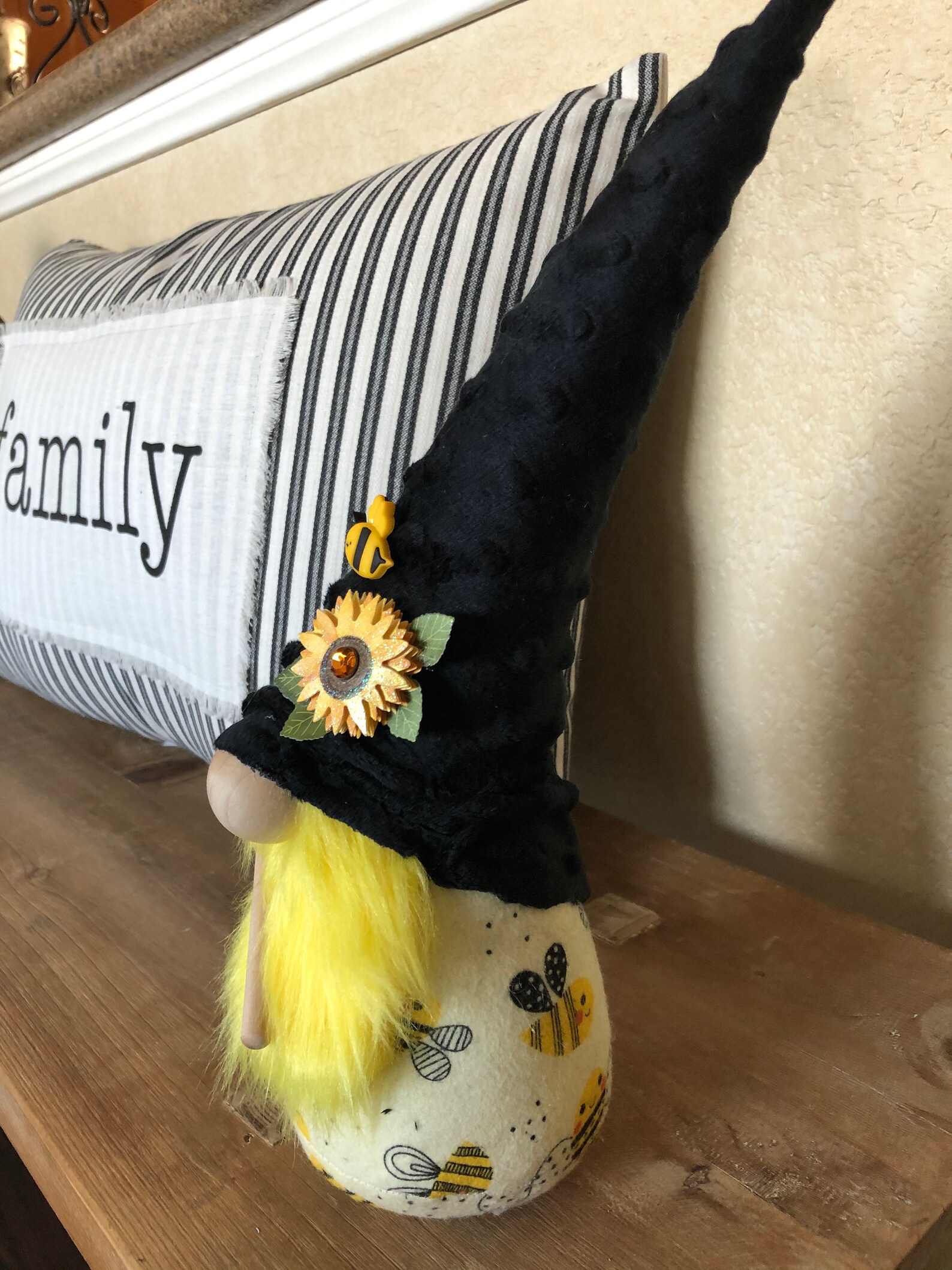 Bee Gnome Bubble Bee Gnome Spring Gnome Spring Decor - Etsy