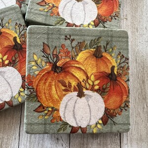 Natural Stone Pumpkin Coasters, Thanksgiving Coasters, Halloween ...