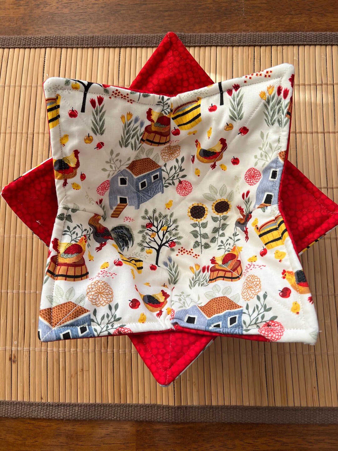 Microwave Bowl Cozy, Farmhouse Microwave Bowl Cozy, Microwave Cozy, - Etsy