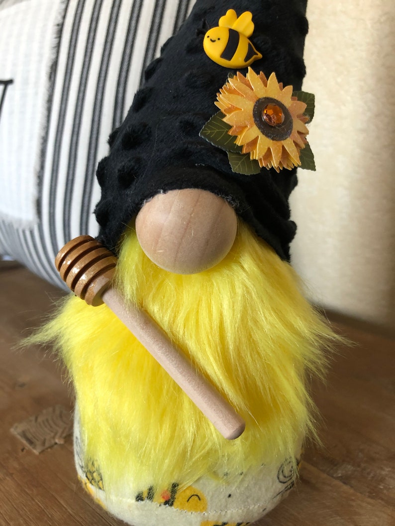 Bee Gnome Bubble Bee Gnome Spring Gnome Spring Decor | Etsy