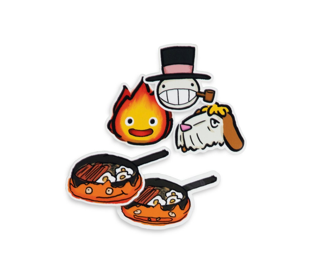HMC Stickers Calcifer Sticker Turnip Head Sticker Heen Sticker Calcifer ...