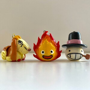 HMC Calcifer Charms | Satin Finish | Studio Ghibli Inspired Charm ...