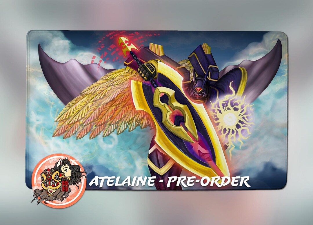 Digimon-inspired Alphamon Ouryuken Art Play Mat Pre-order | TCG Game ...