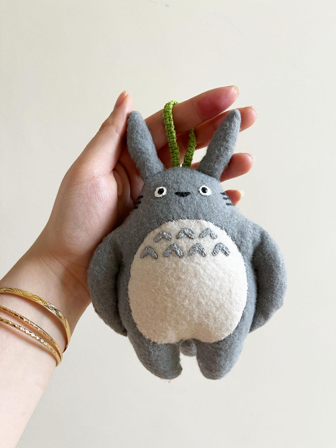 Totoro Felt Keychain, Add-on Soot Sprite Keychain | Handmade ...