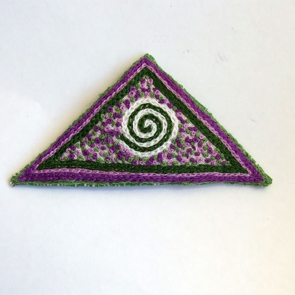 Triangle Brooch - Etsy UK