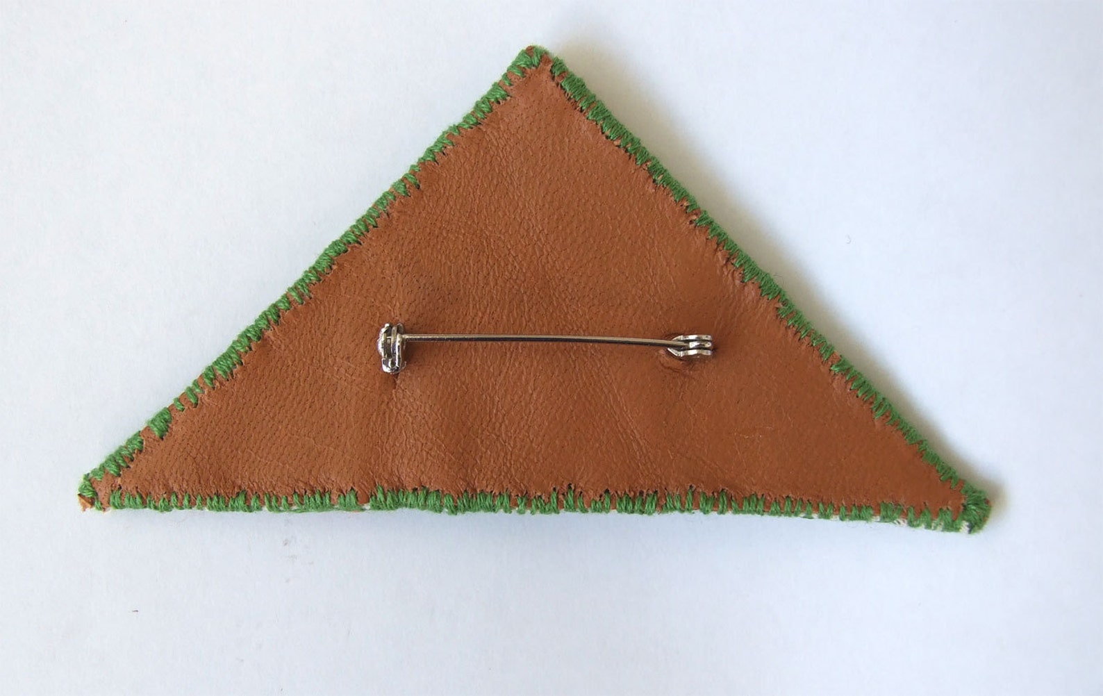 Hand Embroidered Red Triangle Brooch, Exploding Star, Textile Art - Etsy